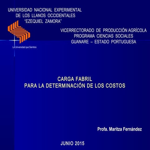 Carga fabril presentación | PPT
