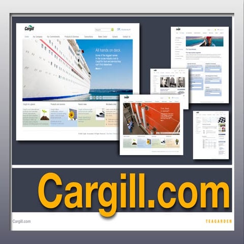 Cargill Website Redesign Sample Screens | PDF