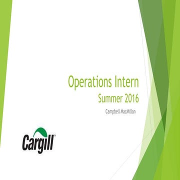 Cargill Intern Presentation | PPTX | Business | Business and Finance