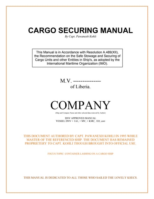 Vehicle - Loading Lashing Securing | PDF