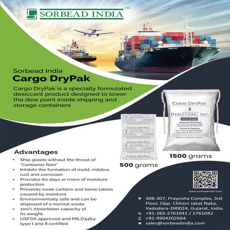 Moisture Absorber Bags - Cargo Dry Pak | PDF