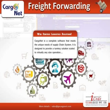 Cargonet freight forwarding software module | PPT