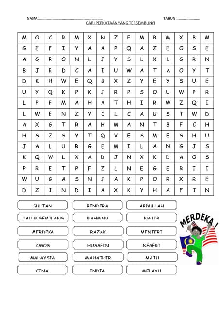 Huruf merdeka | DOCX