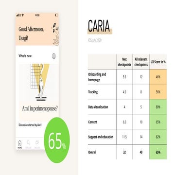 Caria App - UX Review | PDF