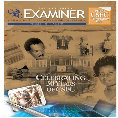 The CXC Examiner - Celebrating 30 years of CSEC | PDF