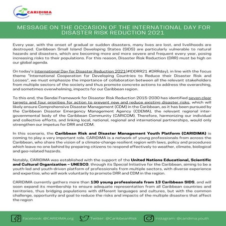 DISASTER RISK REDUCTION 2021 | PDF