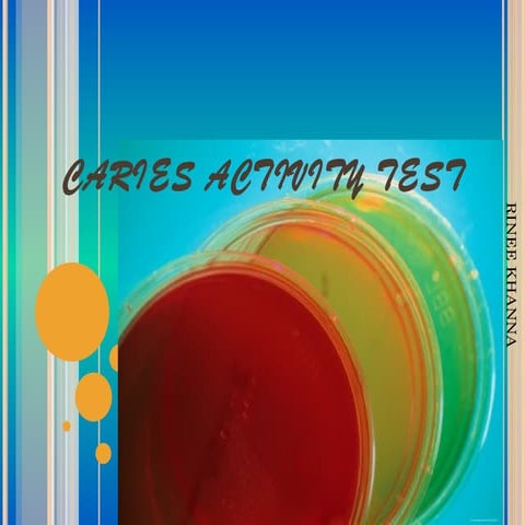 Caries activity test | PPT