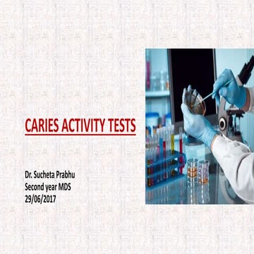 Caries activity test | PPTX