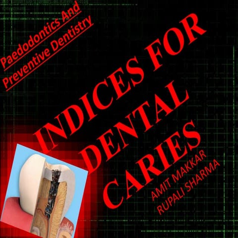 International Caries Detection and Assessment System (ICDAS) | PPT