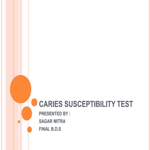 Caries susceptibility test | PPTX