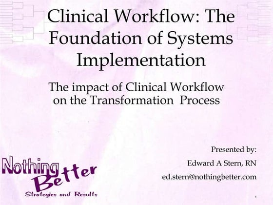 Clinic Workflow Diagram | PDF
