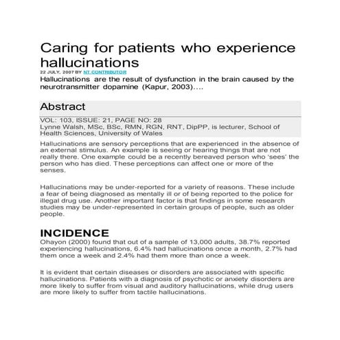 Hallucination | PPTX