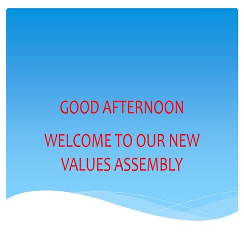 Caring values assembly 2016 | PPTX
