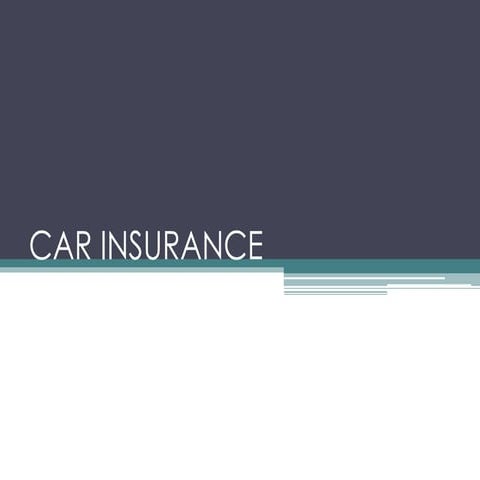 Car insurance | PPT
