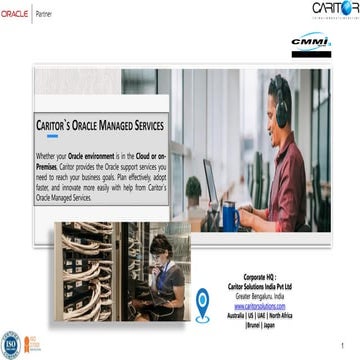 Caritor_Oracle Managed Service - Oracle On Prem and Oracle Cloud | PPT