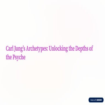 Carl jung powerpoint | PPTX