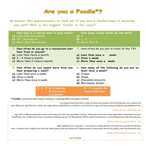 10 types of foodies! | PPTX