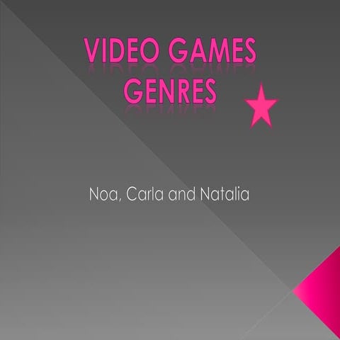 Video games genres | PPTX | Video Game Genres | Video Gaming
