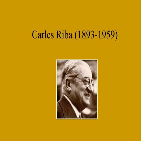 Carles Riba (1893 1959) | PPT