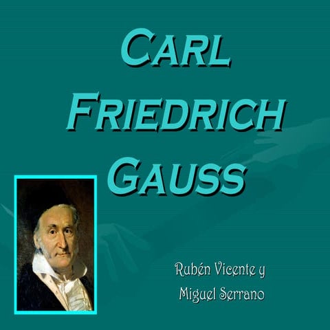 Carl friedrich gauss | PPT