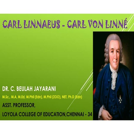 Carl linnaeus carl von linné | PDF