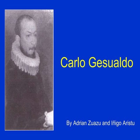 Carlo Gesualdo | PPT