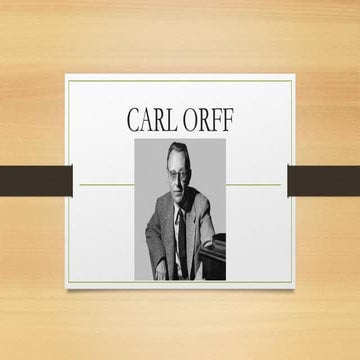 Carl Orff | PDF