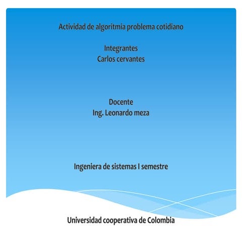 actividad de pensamiento algoritmico | PPTX | Computing | Technology & Computing