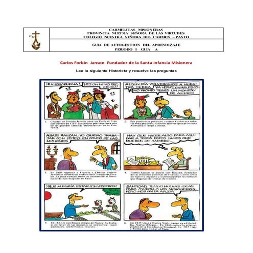 INFANCIA MISIONERA Carlos FORBIN JANSON | DOCX
