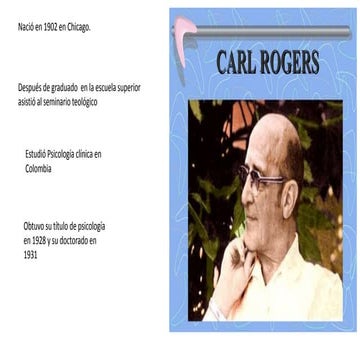 Carl Rogers: Teoría humanista | PPTX