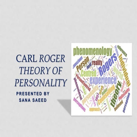 Carl rogers Theory of personality | PPTX