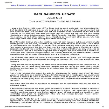Carl sanders update-PDF | PDF