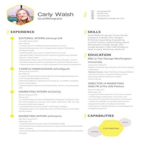 Carly Walsh Resume | PDF