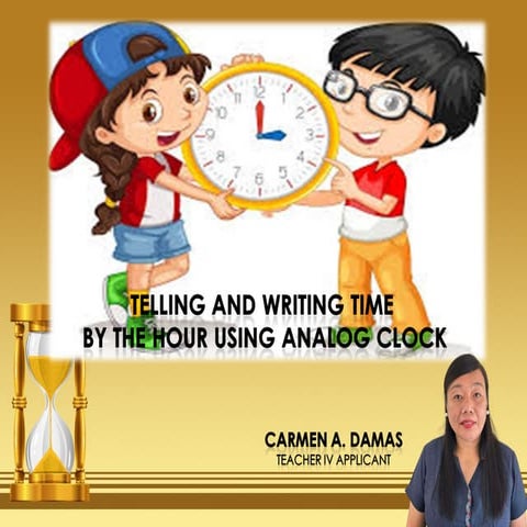 Interactive Exercise: Creating Analog Clocks to Show Specific Times | PPT