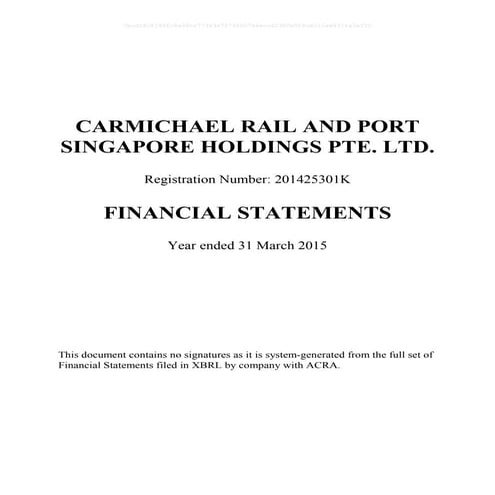Carmichael Rail and Port Singapore Holdings 2015 Annual Report.pdf