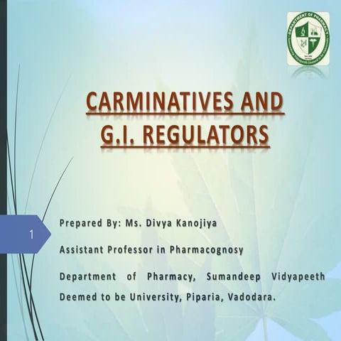 CARMINATIVES AND G.I.REGULATORS.pptx