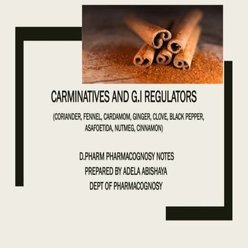 Carminative: Definition with example | PPTX