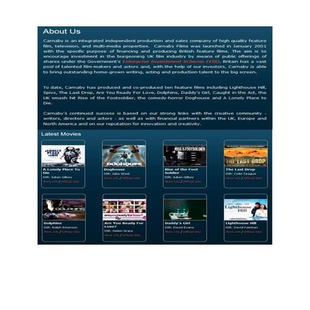 Carnaby international - About us | PDF