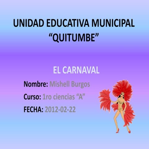 Proyecto carnaval | PDF
