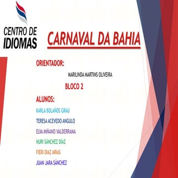 Carnaval da bahia - Consuelo | PPTX