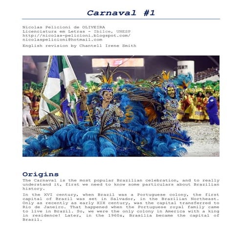 Carnaval #1 | PDF
