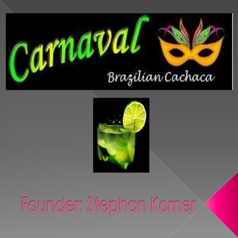 Carnaval cachaca slide pitch | PPTX