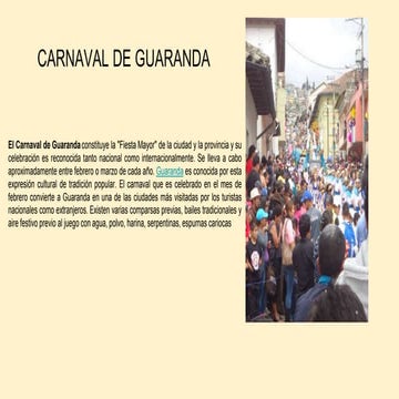 Carnaval de Guaranda | PPTX