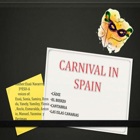 Carnaval in spain 3ºeso | PPT