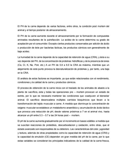 Ph en la carne | PPT