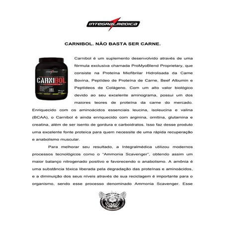 Carnibol - Suplemento proteico de alta qualidade | PDF