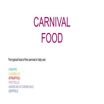 Carnival food | PPT