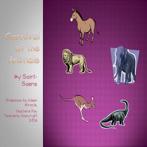 Carnival of the animals slideshow | PDF