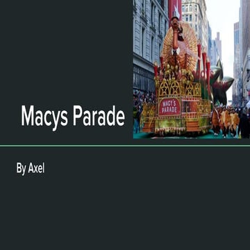 Carnival Project.pptx macy's parade project | PPTX