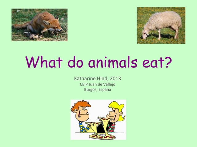 Cbse grade 3 Eating habits in animals | PPTX